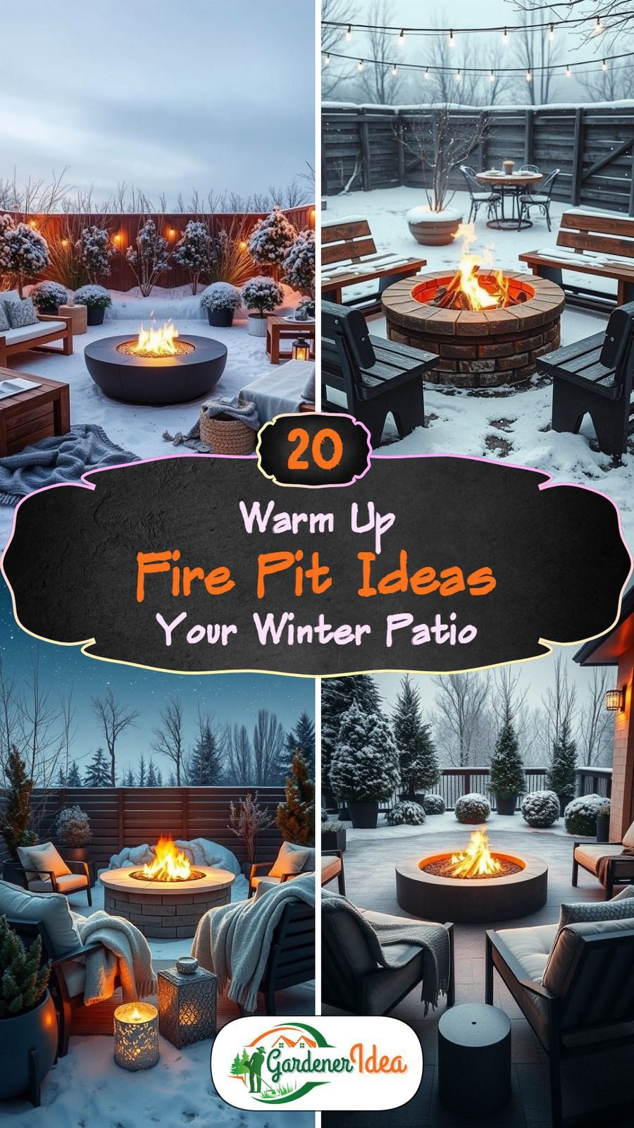20 Fire Pit Ideas To Warm Up Your Winter Patio - Gardener Idea