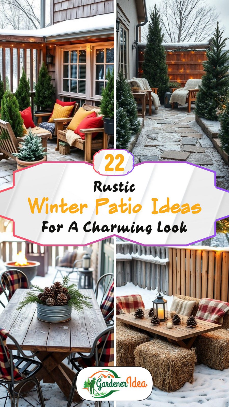 22 Rustic Winter Patio Ideas For a Charming Look - Gardener Idea