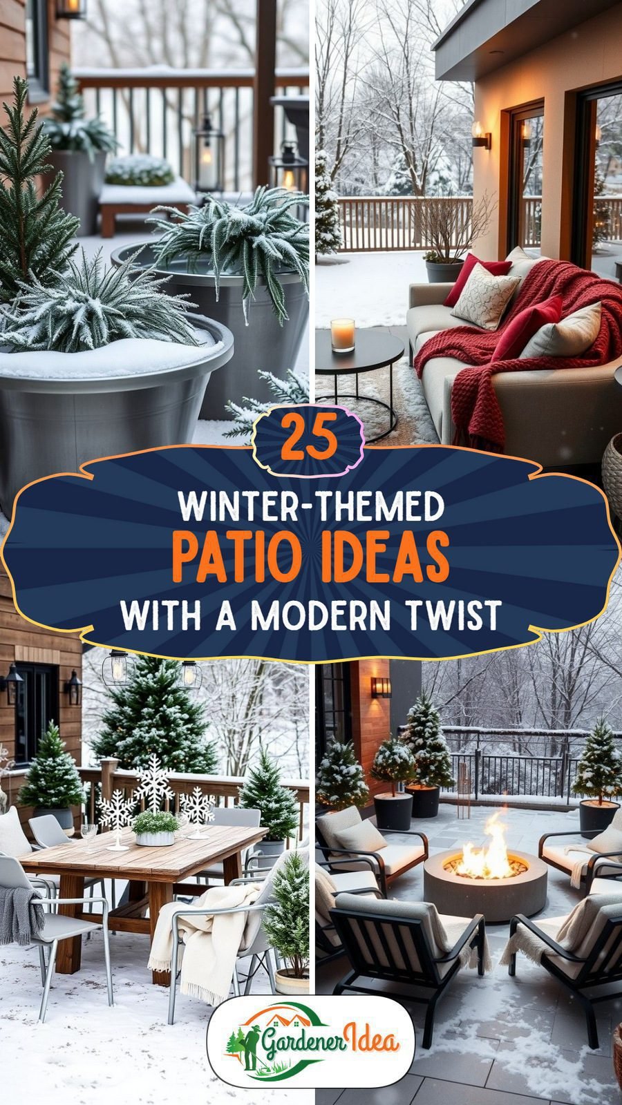 25 Winter-Themed Patio Ideas With a Modern Twist - Gardener Idea