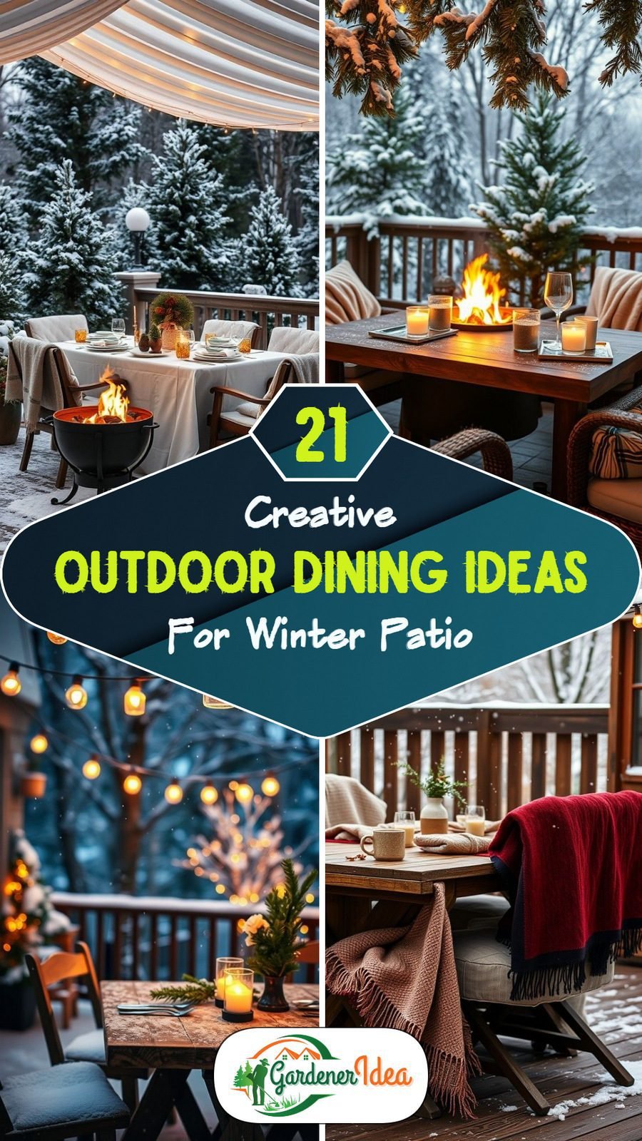 21 Outdoor Dining Ideas For Winter Patio - Gardener Idea