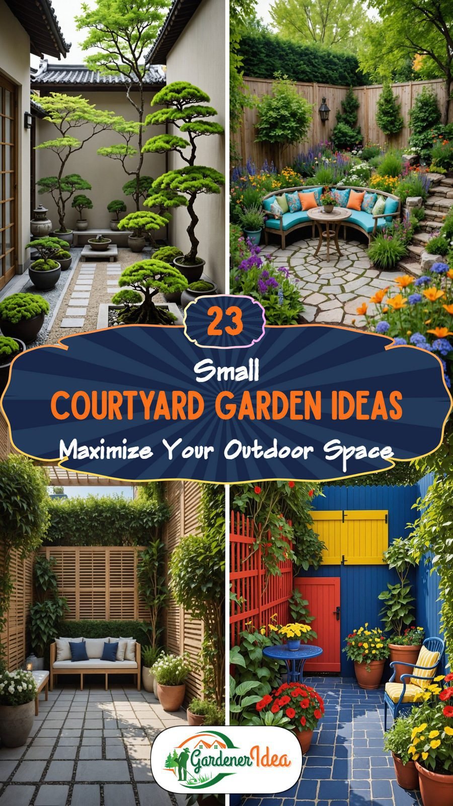 23 Small Courtyard Garden Ideas - Gardener Idea