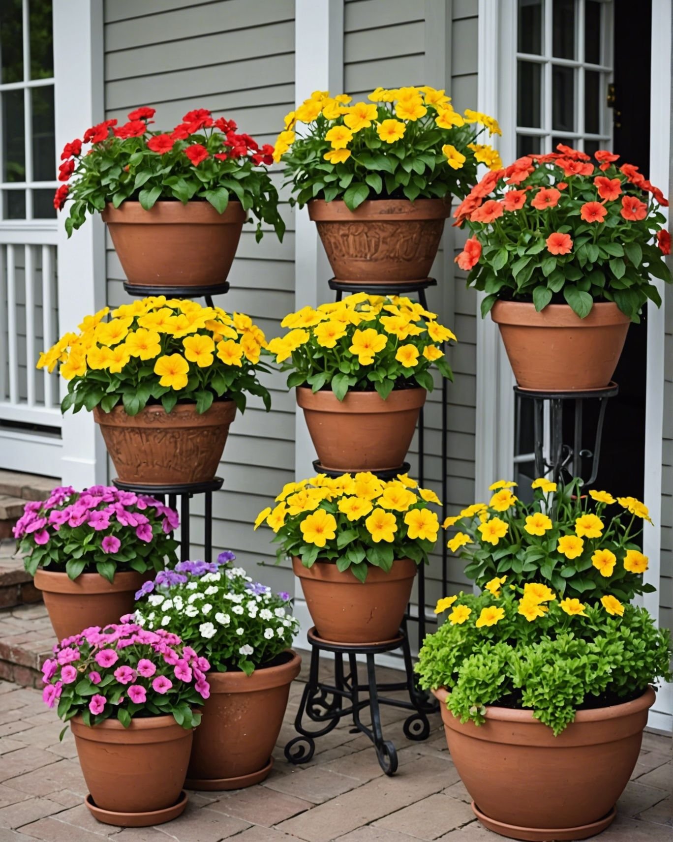 31 Patio Flower Pot Ideas And Inspiration - Gardener Idea