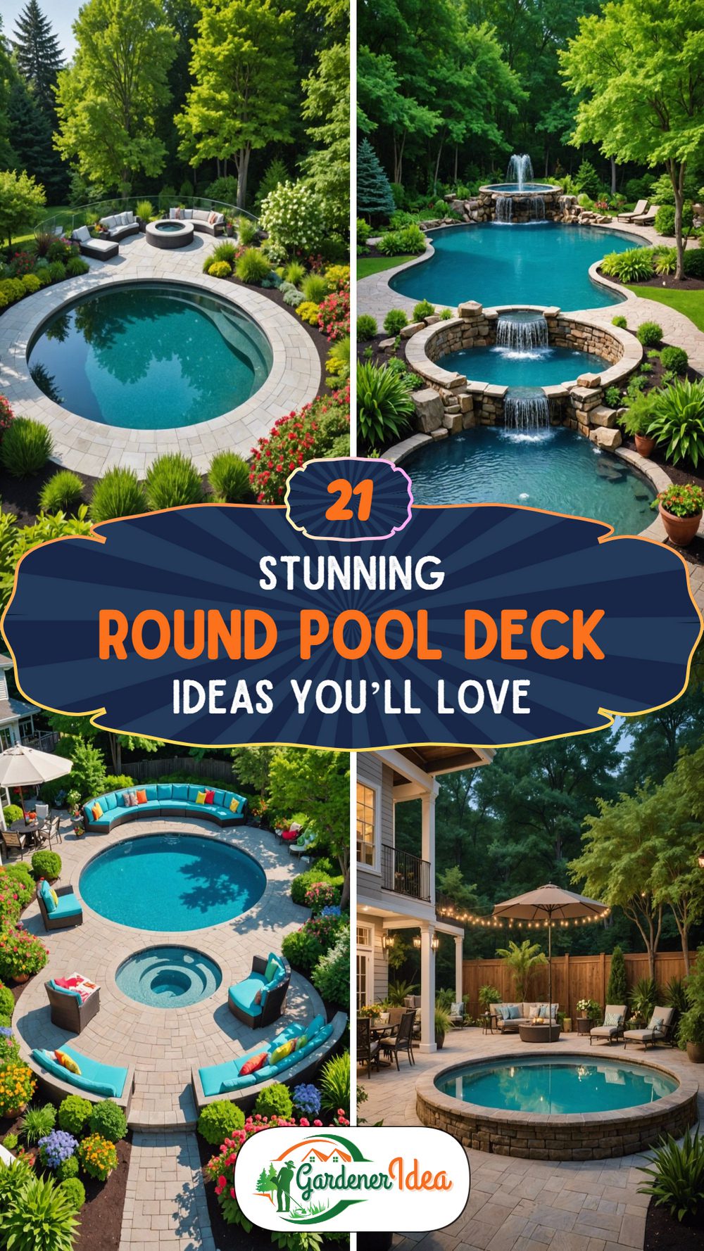 21 Stunning Round Pool Deck Ideas You’ll Love - Gardener Idea