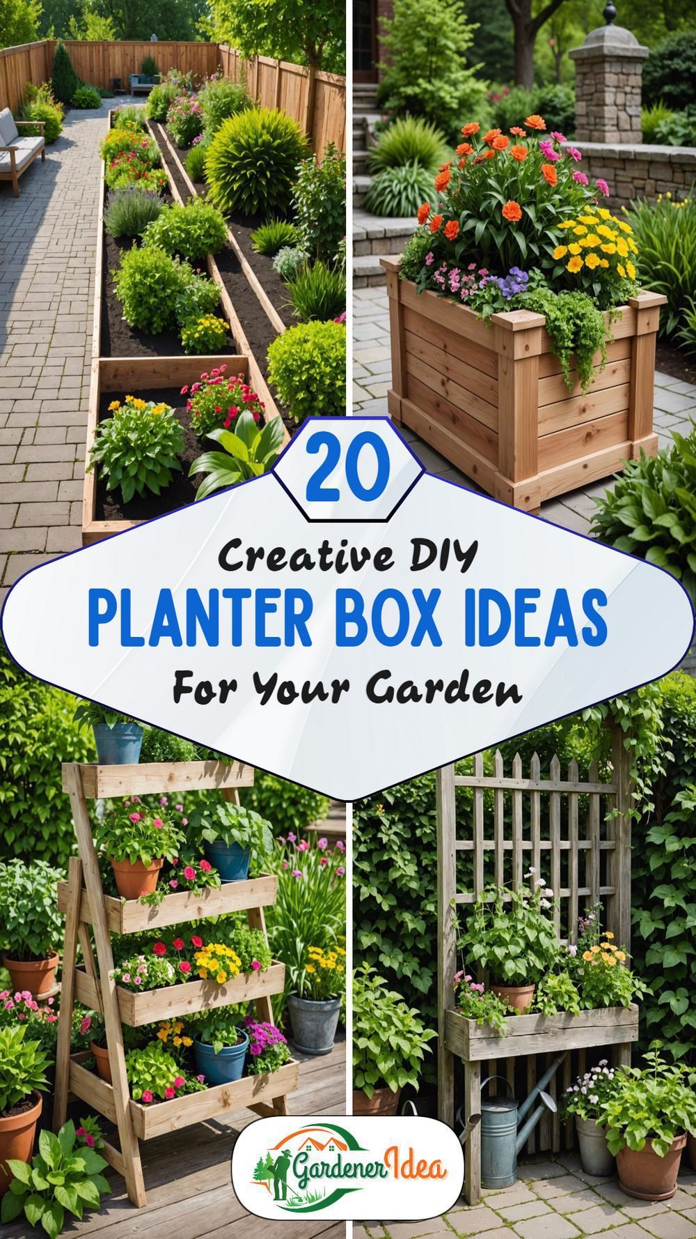 20 DIY Planter Box Ideas For Your Garden - Gardener Idea