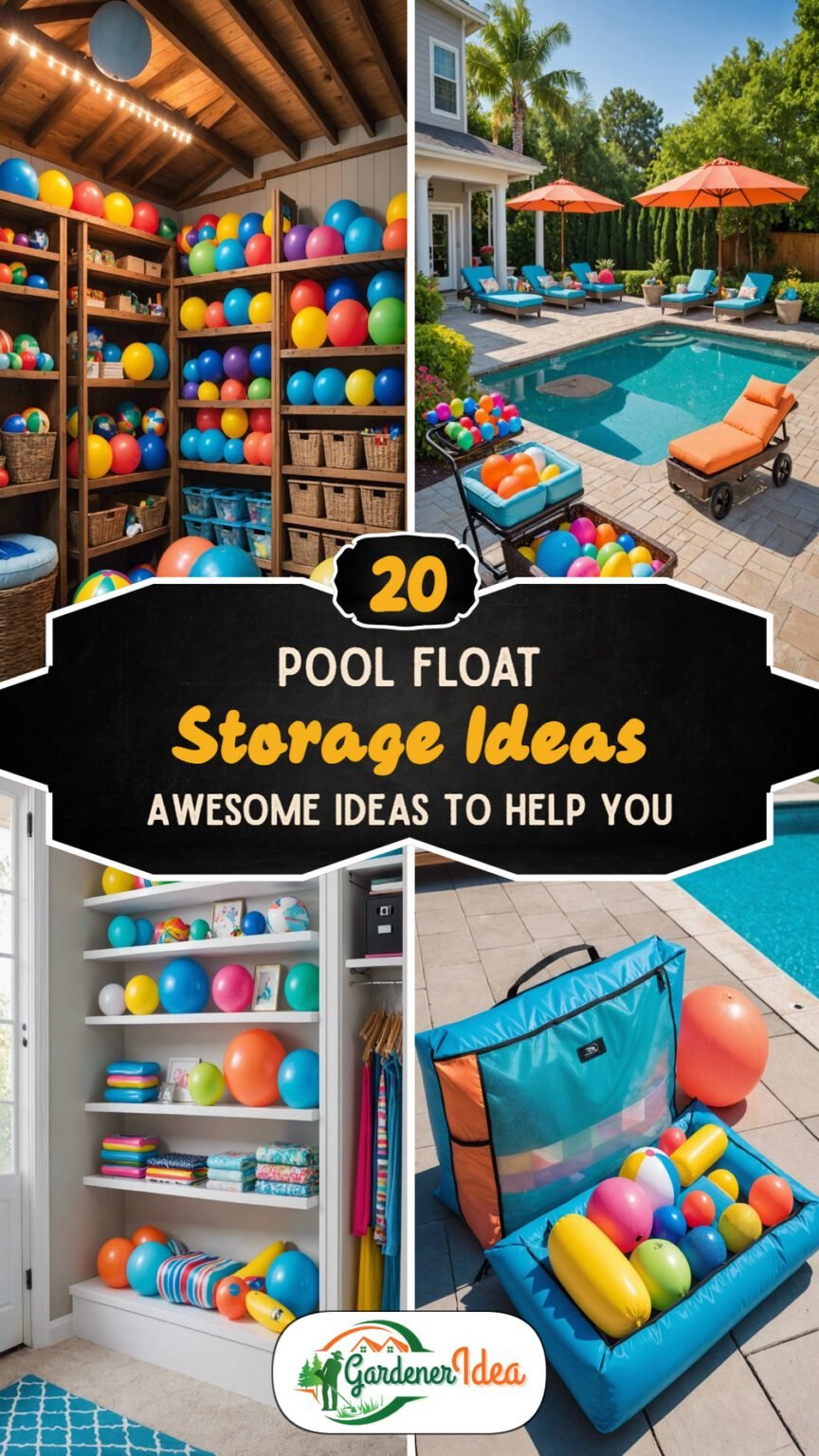 20 Pool Float Storage Ideas - Gardener Idea