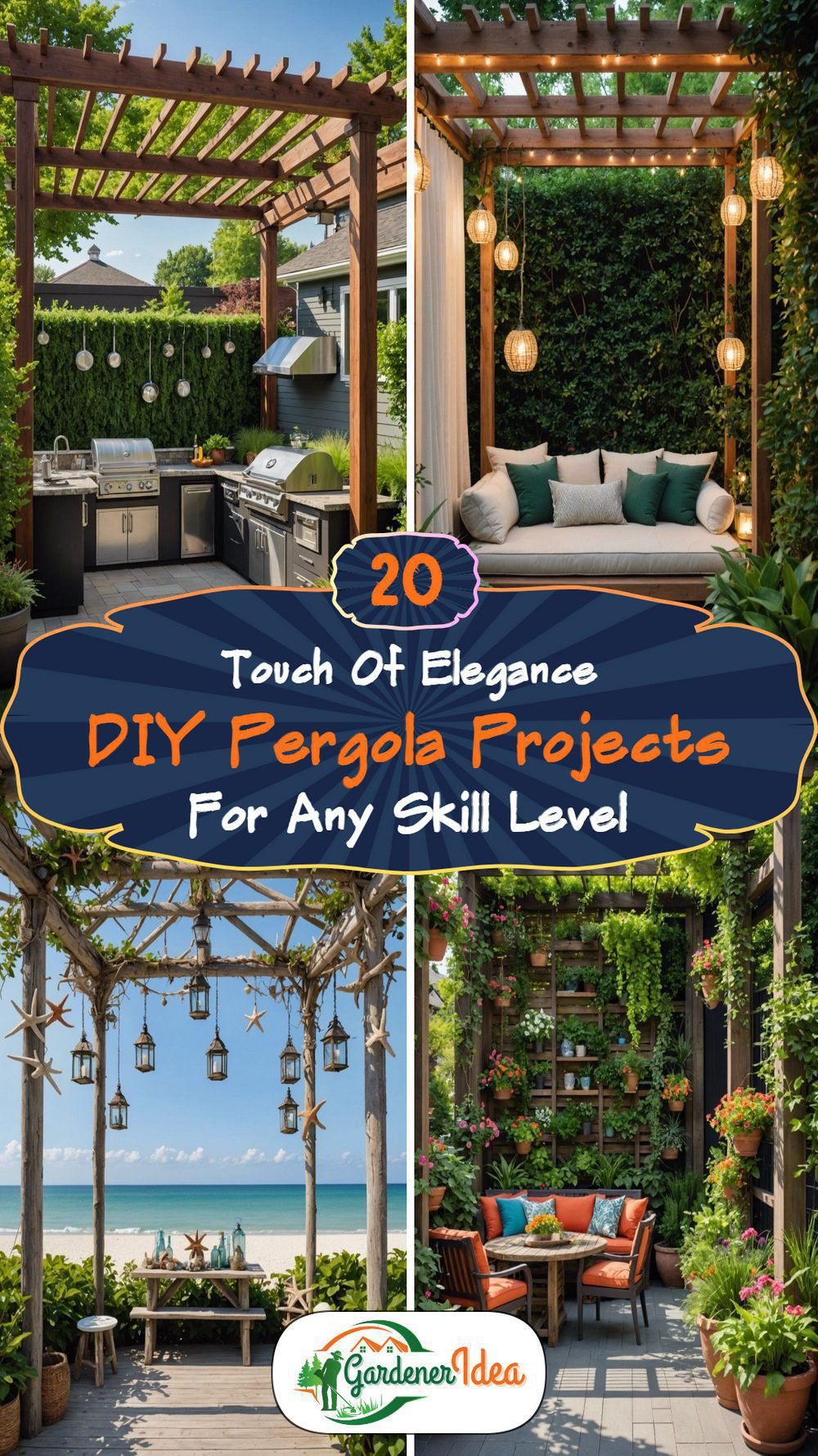 20 DIY Pergola Projects For Any Skill Level - Gardener Idea