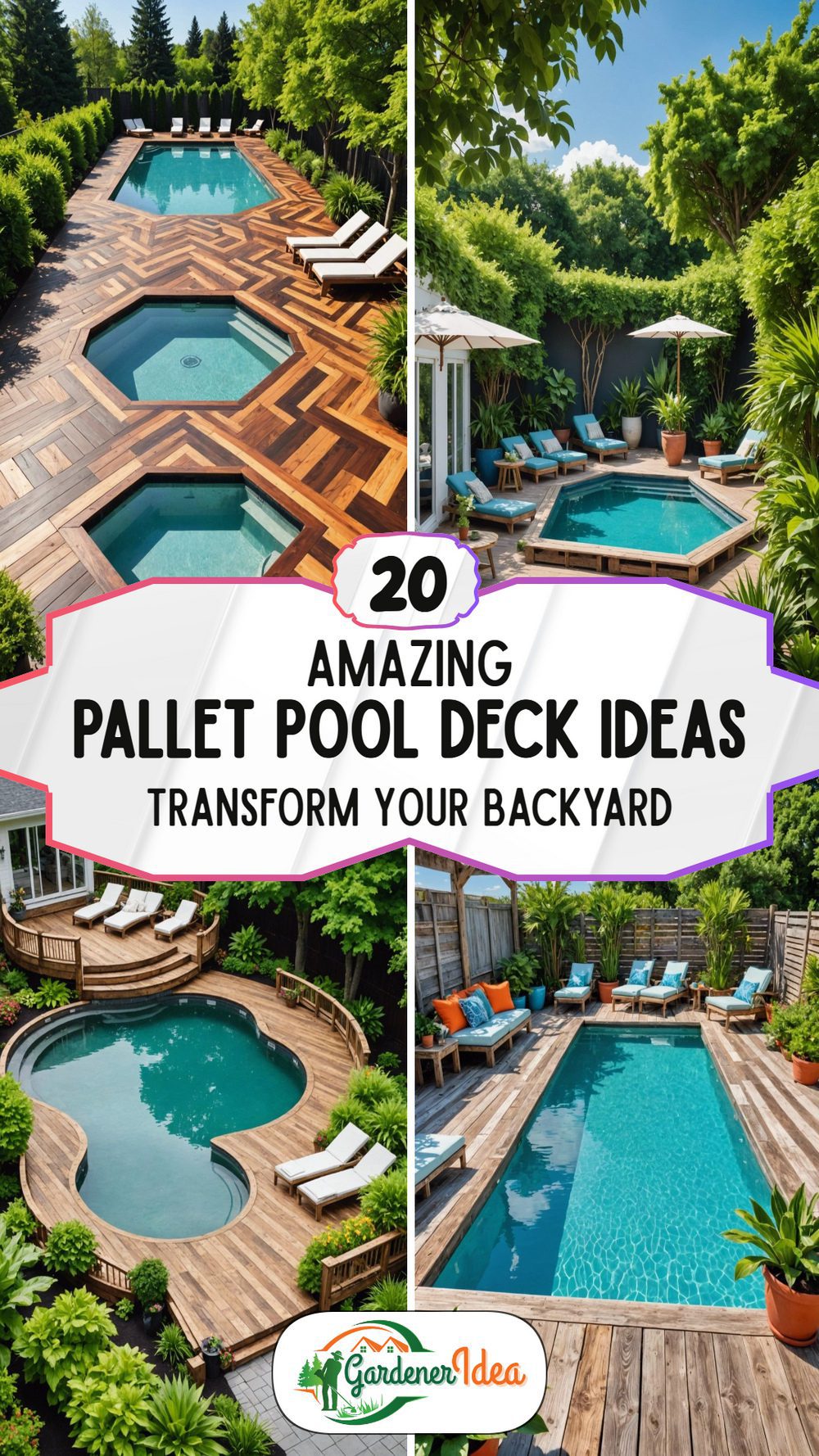 20 Amazing Pallet Pool Deck Ideas - Gardener Idea