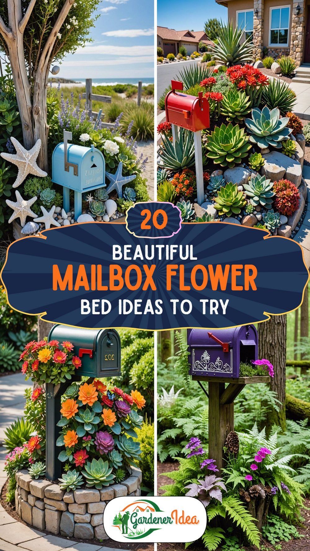 20 Beautiful Mailbox Flower Bed Ideas To Try - Gardener Idea