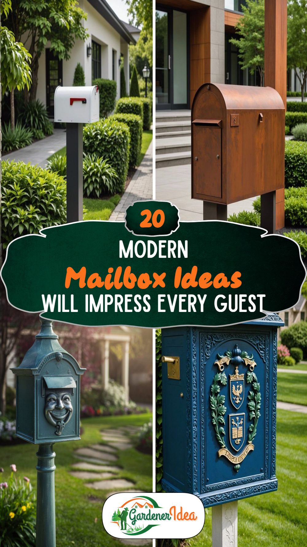 20 Modern Mailbox Ideas - Gardener Idea