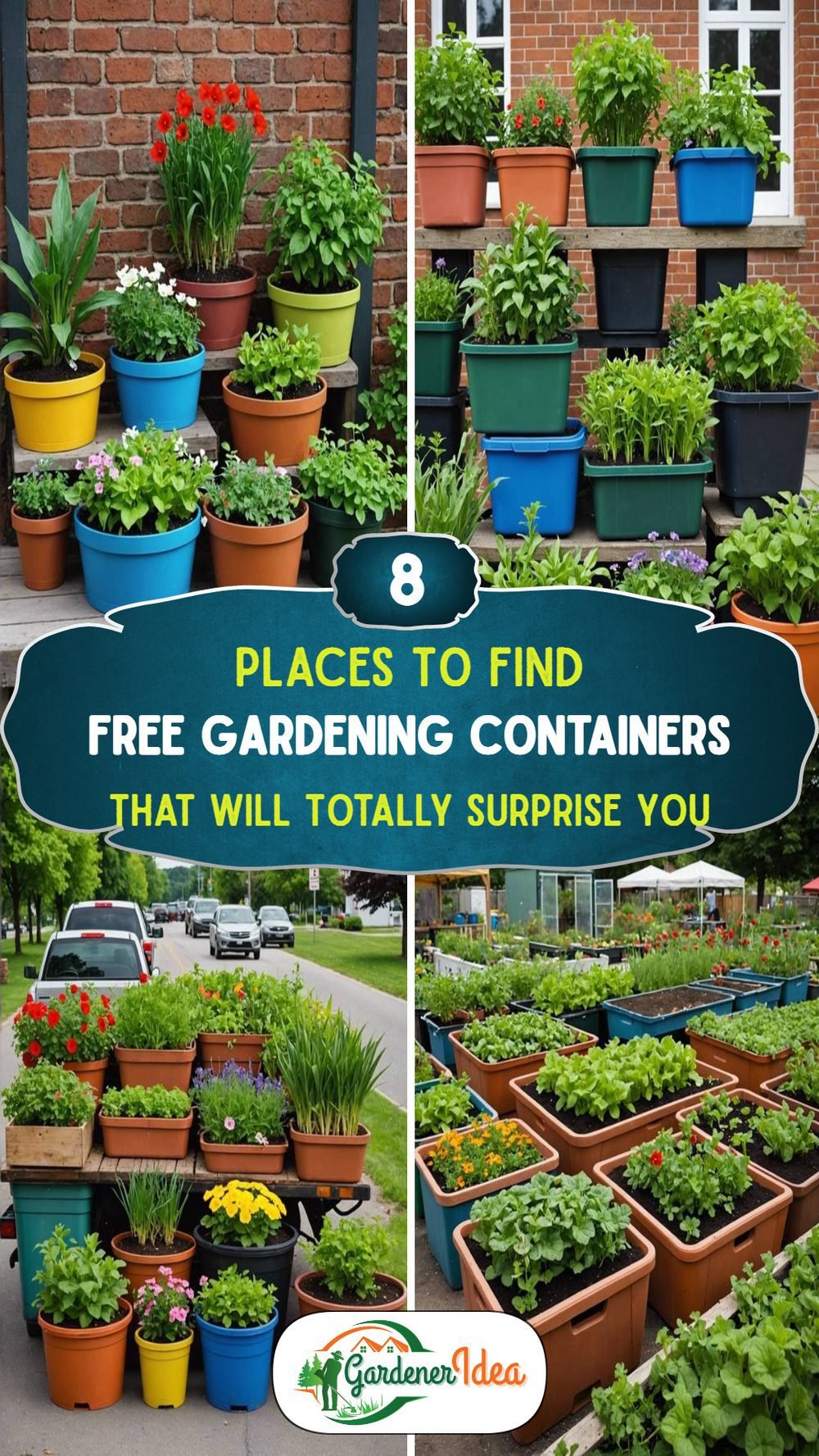 8 Places To Find Free Gardening Containers - Gardener Idea