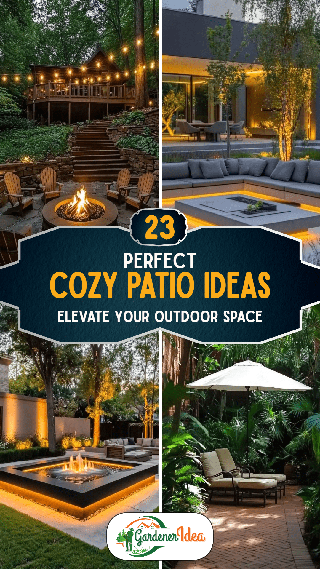 23 Cozy Patio Ideas to Elevate Your Outdoor Space - Gardener Idea