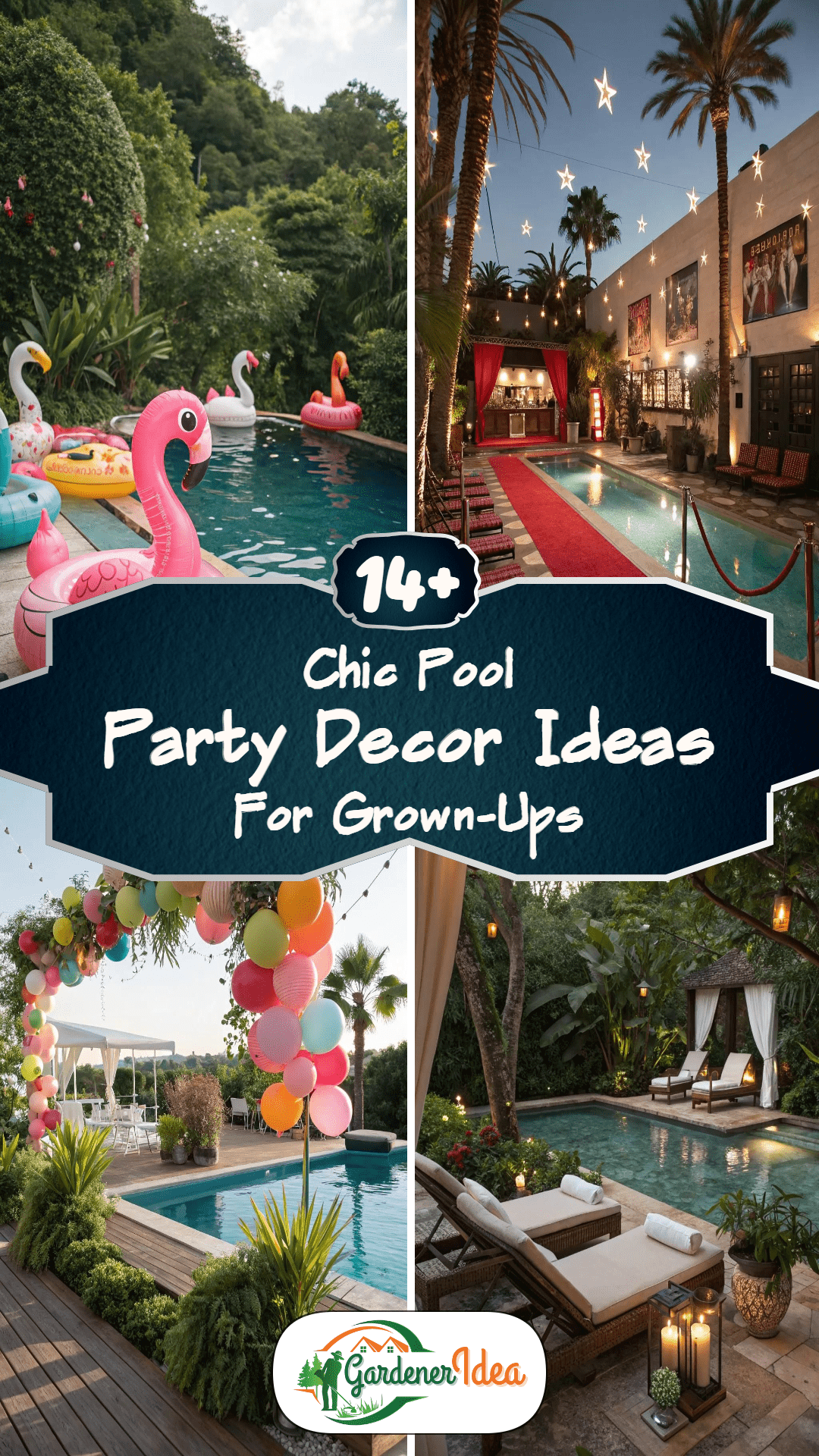 14+ Chic Pool Party Decor Ideas for Grown-Ups - Gardener Idea