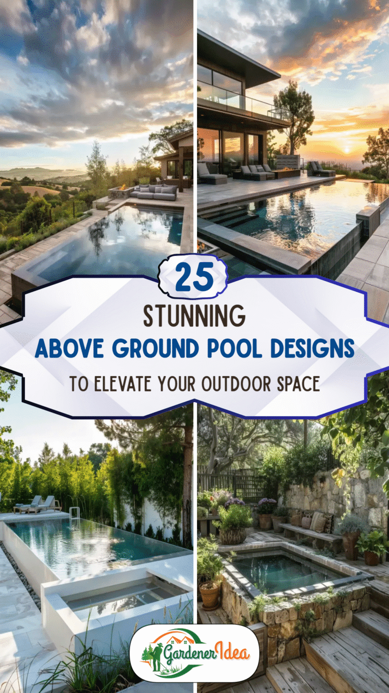 25 Stunning Above Ground Pool Designs to Elevate Your Outdoor Space ...