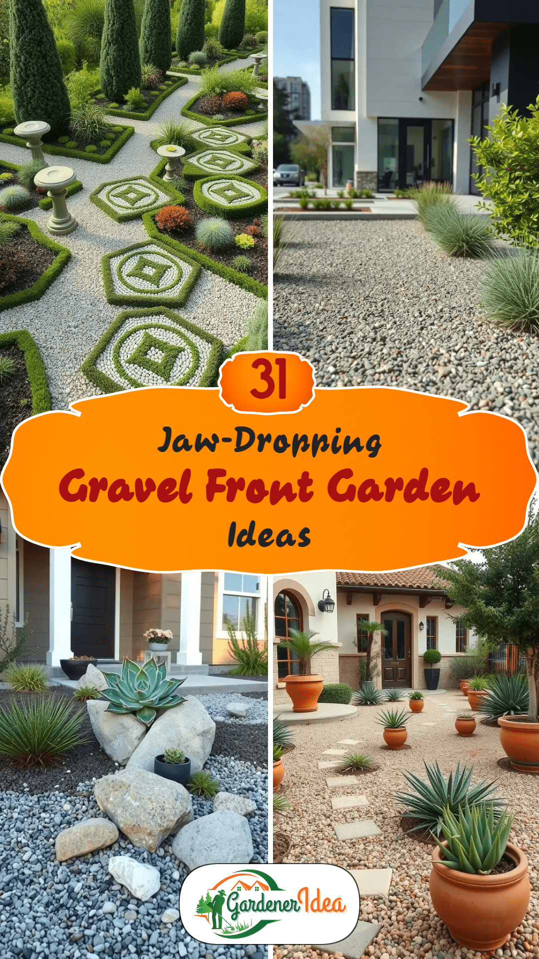 31 Jaw-Dropping Gravel Front Garden Ideas - Gardener Idea