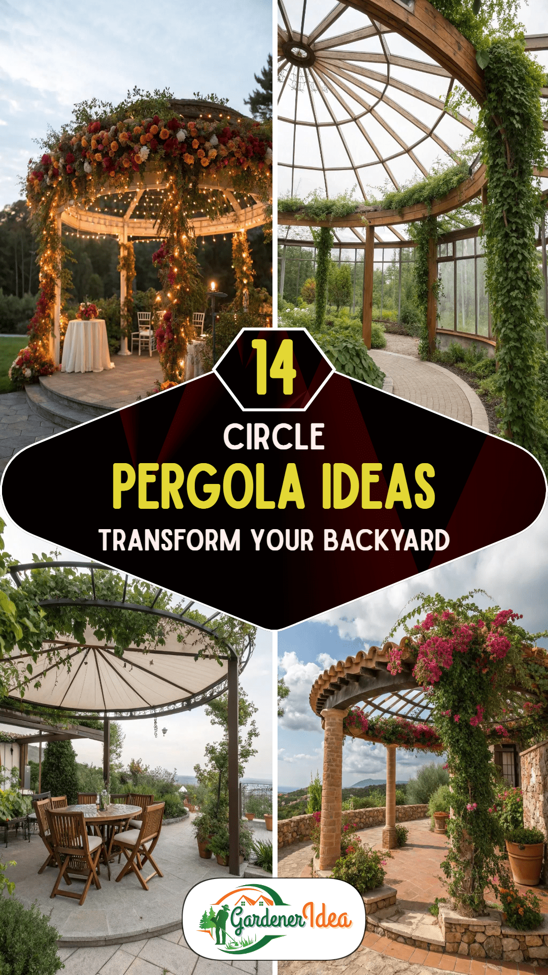 Transform Your Backyard with These 14+ Circle Pergola Ideas - Gardener Idea
