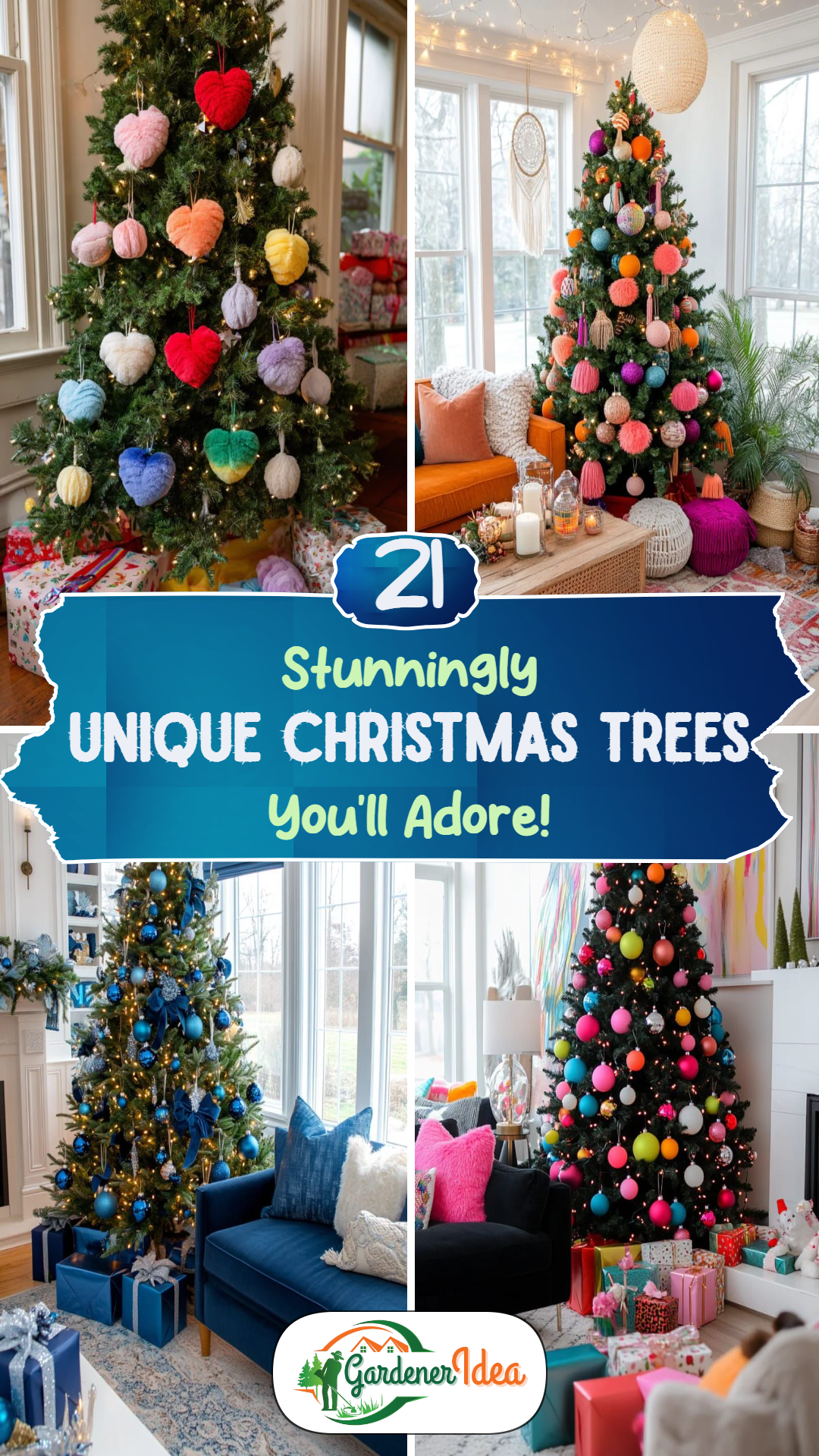 21 Stunningly Unique Christmas Trees You'll Adore! - Gardener Idea
