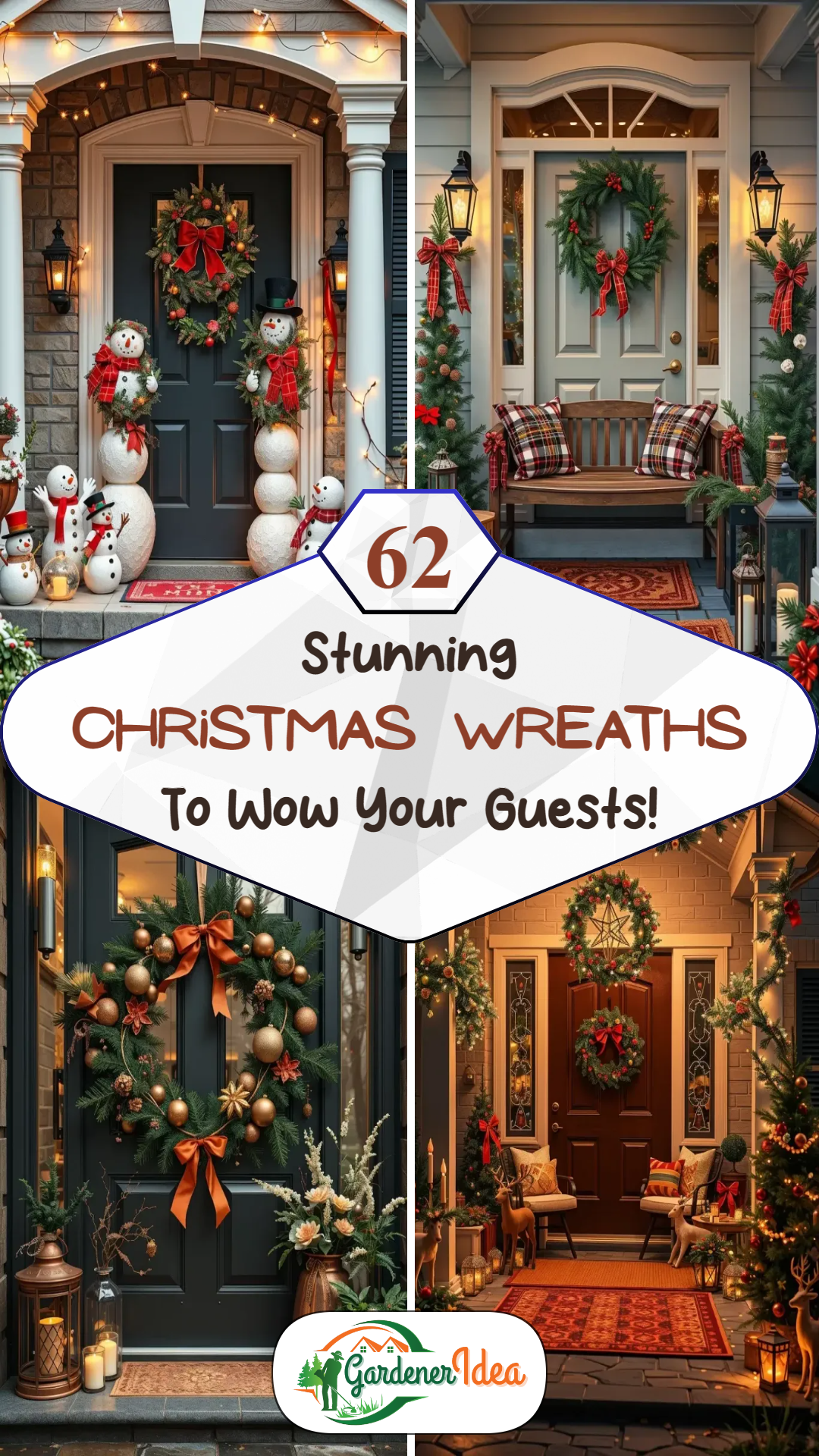 62 Stunning Christmas Wreaths to Wow Your Guests! - Gardener Idea
