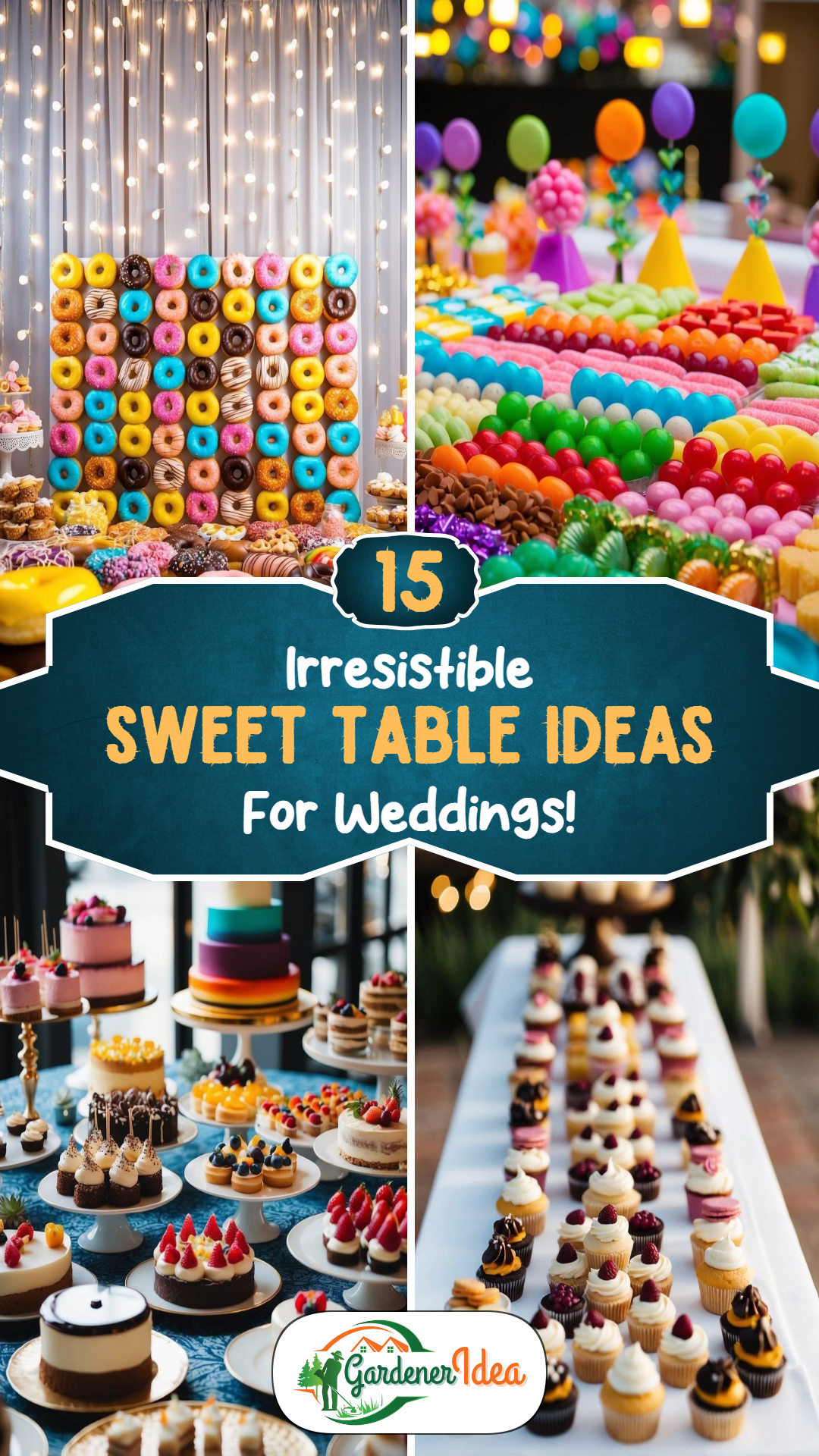 15 Irresistible Sweet Table Ideas for Weddings! - Gardener Idea