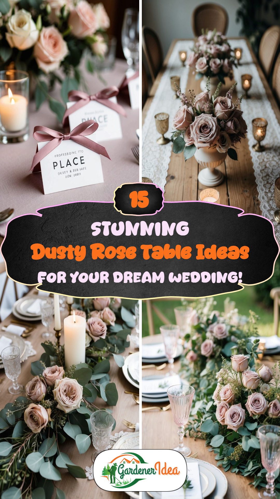 15 Stunning Dusty Rose Table Ideas for Your Dream Wedding! - Gardener Idea